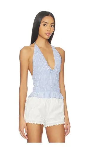 NIA Chandler Top - Chambray