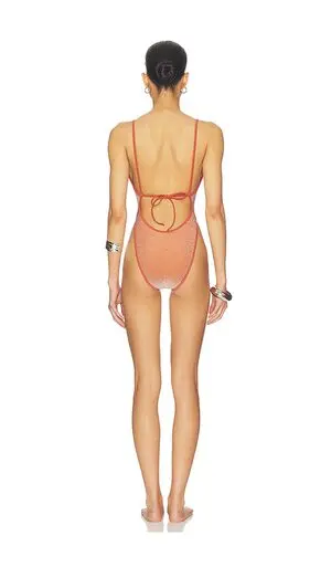 Free People X Lurex Amber One Piece Swimsuit - Hazel