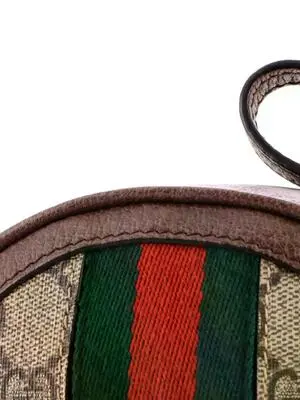 Gucci Ophidia Round Gg Coated Canvas Mini Backpack
