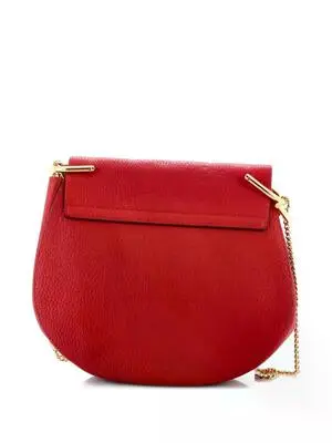 Chloé Drew Leather Medium Crossbody Bag - Red