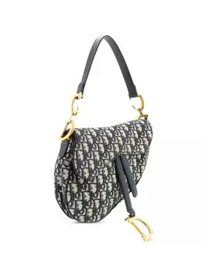 Dior Saddle Handbag Oblique Canvas - Blue