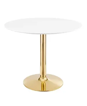 MODWAY Verne 35 Dining Table - Gold White