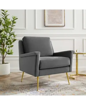 MODWAY Chesapeake Performance Velvet Armchair