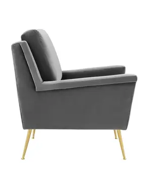 MODWAY Chesapeake Performance Velvet Armchair