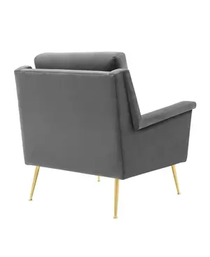 MODWAY Chesapeake Performance Velvet Armchair