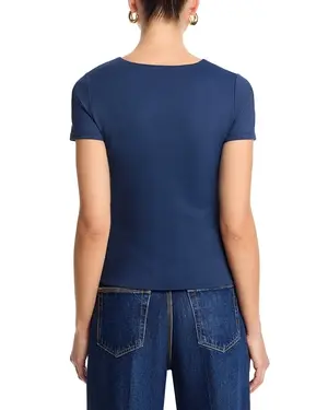 Kobi Halperin Rhianna Knit Top - Navy