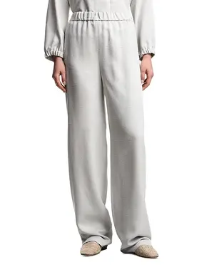 Emporio Armani Textured Straight Leg Pants - Multi