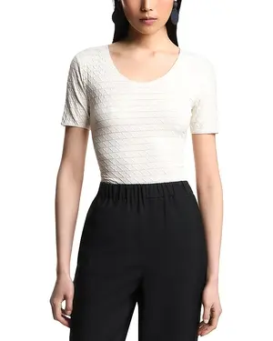 Emporio Armani Geometric Jacquard Top