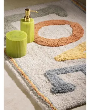 GAURI KOHLI Love Bath Mat, 36" L X 24" W