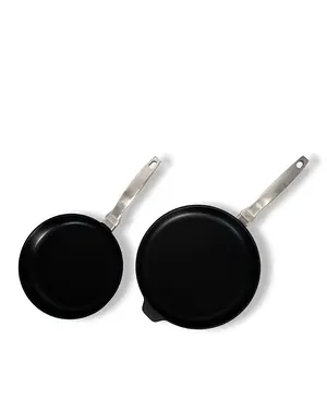 SWISS DIAMOND Chd Fry Pan Duo, 2 Piece - Deep Charcoal Grey