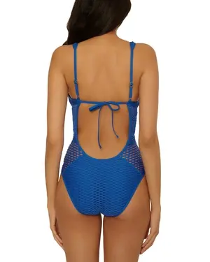 BECCA By Rebecca Virtue Castaway Plunge One-piece Swimsuit