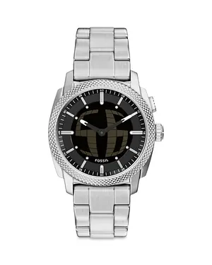 Fossil Machine Big Tic 41mm Watch Silver/black