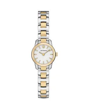 Tory Burch Mini Miller 22mm Watch - Two Tone/mother Of Pearl