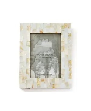 MATR BOOMIE Chitra Mother Of Pearl Picture Frame - White