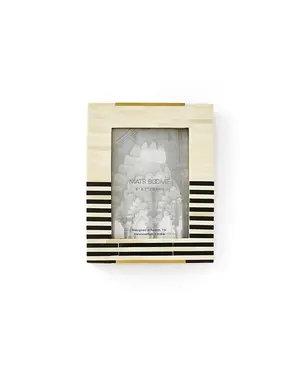 MATR BOOMIE Mukhendu Stripe Picture Frame - Black/white