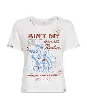 Cinq À Sept Bespoke Tee - White Multi