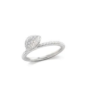 Pasquale Bruni 18k Diamond Petal Ring - White Gold