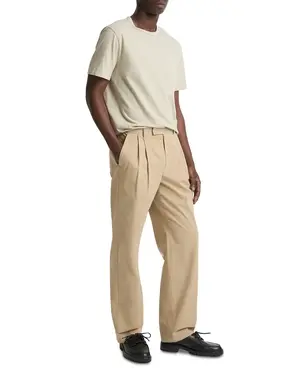 Vince Louie Double Pleat Suiting Trousers - Teak