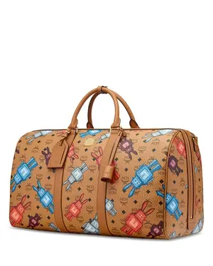Mcm Ottomar Vi Weekender Bag In Visetos