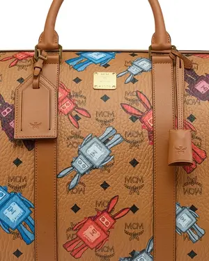 Mcm Ottomar Vi Weekender Bag In Visetos