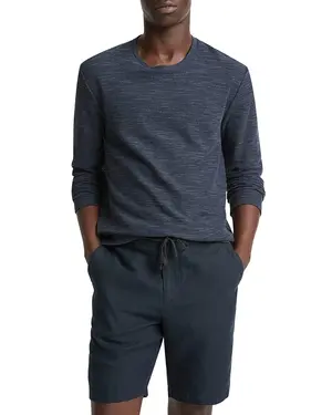 Vince Linen Double Knit Long Sleeve Crew - Coastal