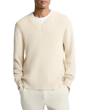 Vince Spring Rib V-neck Sweater