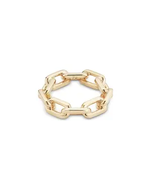 Walters Faith 18k Yellow Saxon Large Chain Link Ring - Gold