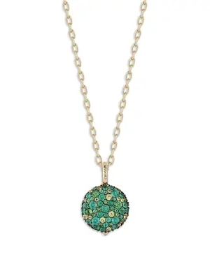 Walters Faith 18k Yellow Green Emerald Pebble Charm