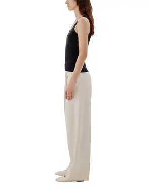 Another Tomorrow Slim Tank Top - Black