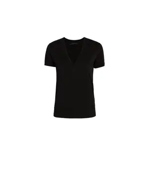 Another Tomorrow V-neck Tee - Black