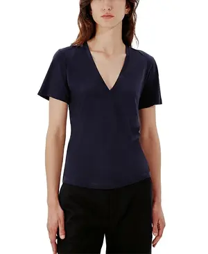 Another Tomorrow V Neck T-shirts For Women