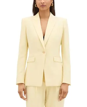 Another Tomorrow Single-button Blazer - Sunlight
