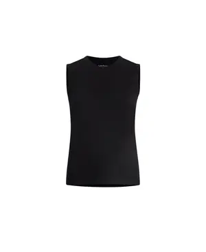 Another Tomorrow Sleeveless Tee - Black