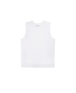 Another Tomorrow Sleeveless Tee - White