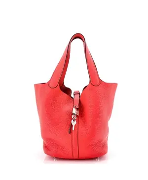 Hermès Mm Picotin Lock Bag - Red