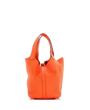 Hermès Picotin Lock Mm Bucket Bag - Orange