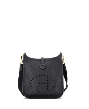 Hermès Tpm Evelyne Bag Gen Iii Clemence - Black