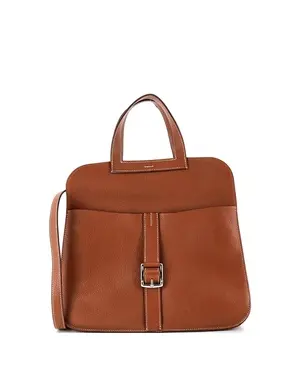 Hermès 31 Halzan Bag Clemence - Brown