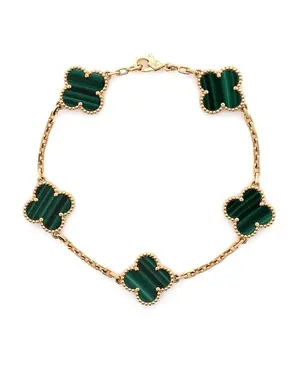 VAN CLEEF & ARPELS Vintage Alhambra 5 Motifs Bracelet - Gold
