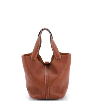 HERMES Pm Picotin Lock Bag Clemence