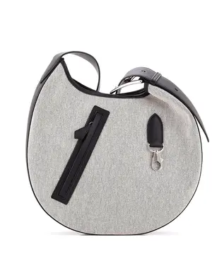 Hermès Arcon Bag Toile And Leather - Black