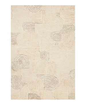 LOLOI Milo Mlo-02 Area Rug 2'3x3'9 - Peach/pebble