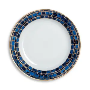 TANIA BULHOES Soup Plate, Jade - Blue