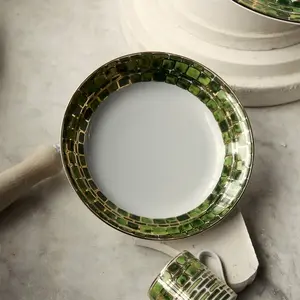 TANIA BULHOES Soup Plate, Jade