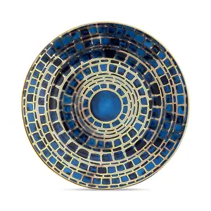 TANIA BULHOES Dessert Plate, Jade - Blue
