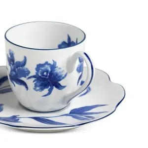 TANIA BULHOES Espresso Cup And Saucer Casa Das Orquideas