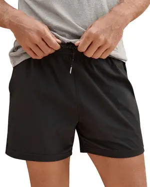 FAIR HARBOR Bungalow Printed Swim Trunks - Black