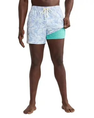 FAIR HARBOR Bungalow Printed Swim Trunks