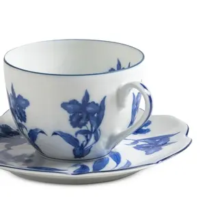 TANIA BULHOES Tea Cup And Saucer Casa Das Orquideas