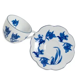 TANIA BULHOES Tea Cup And Saucer Casa Das Orquideas